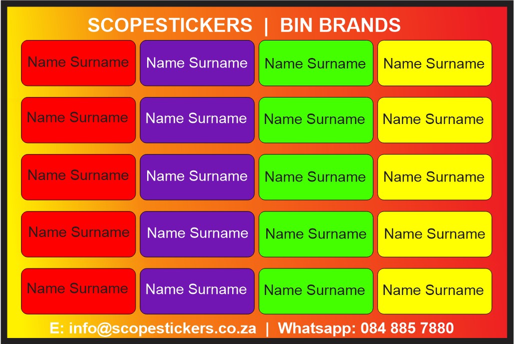 Iron-on Labels (A5) – Scope Stickers