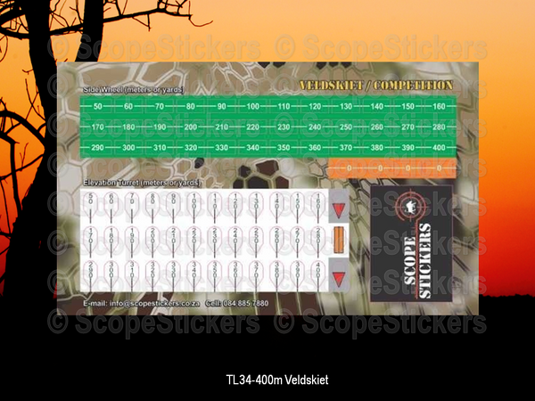 Centrefire turret labels - Veldskiet (400) – Scope Stickers